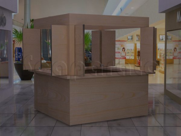 Modulo comercial para venta de productos en centros comerciales.