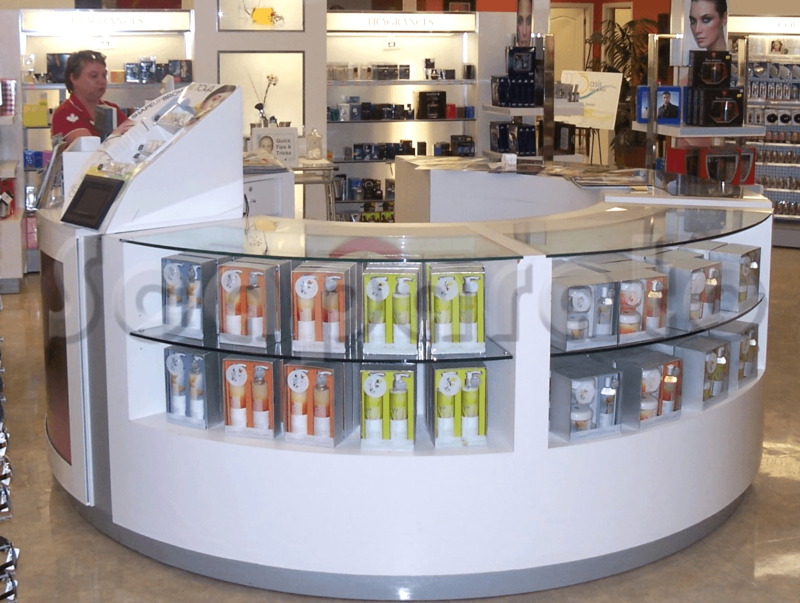 Stand de ventas de producto con diseño a la medida de éxito