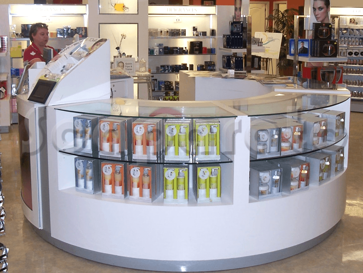 Stand de ventas de producto con diseño a la medida de éxito