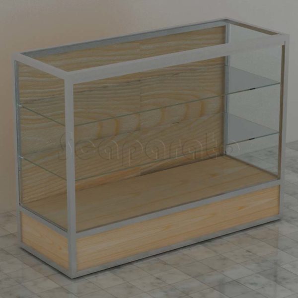 Vitrina de aluminio fabricada con materiales de alto nivel.